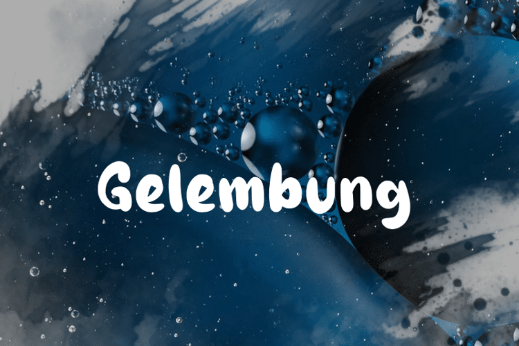 Gelembung Font - wepfont