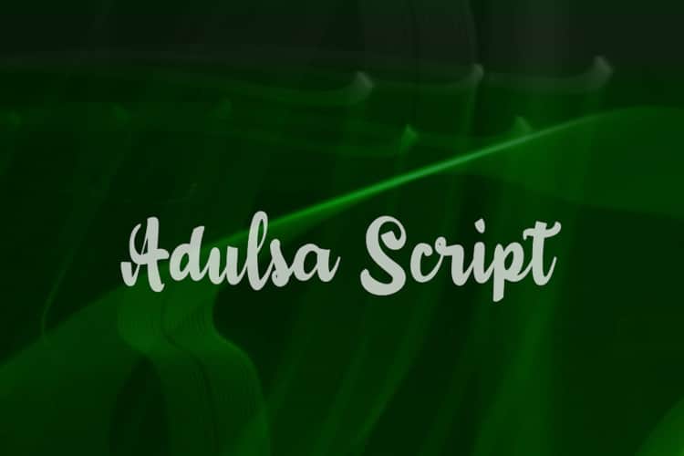 Adulsa Script Font - wepfont