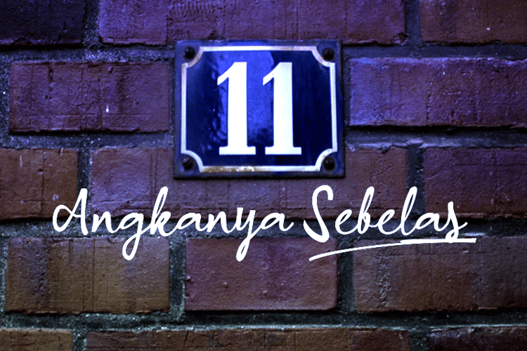Angkanya Sebelas Font - wepfont
