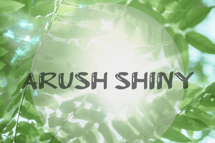 Arush Shiny Font - wepfont