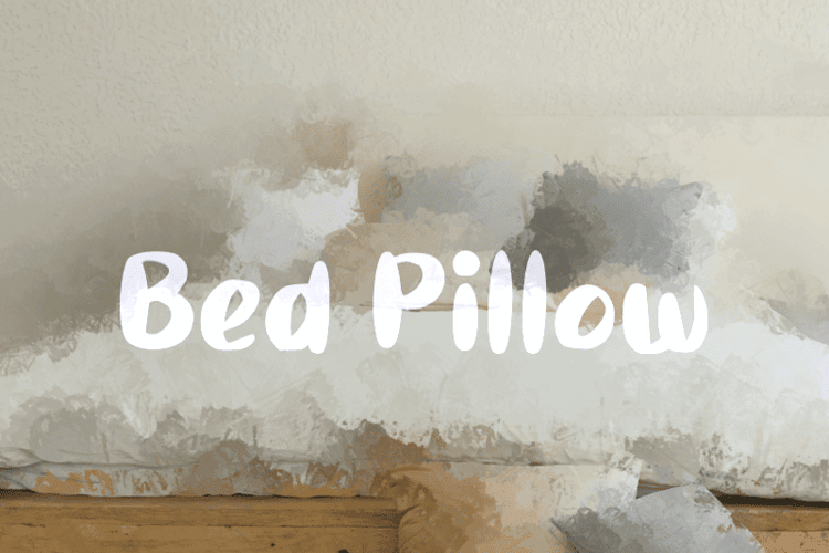 Bed Pillow Font - wepfont