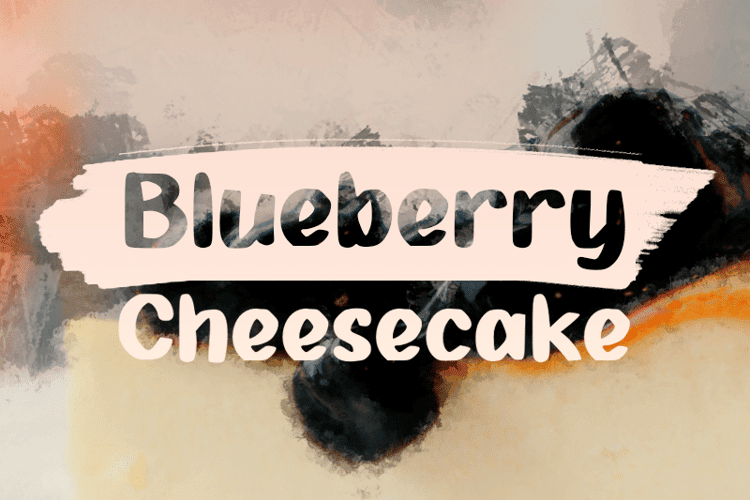 Blueberry Cheesecake Font - wepfont
