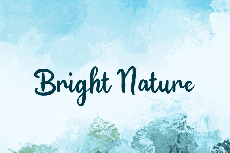 Bright Nature Font - wepfont