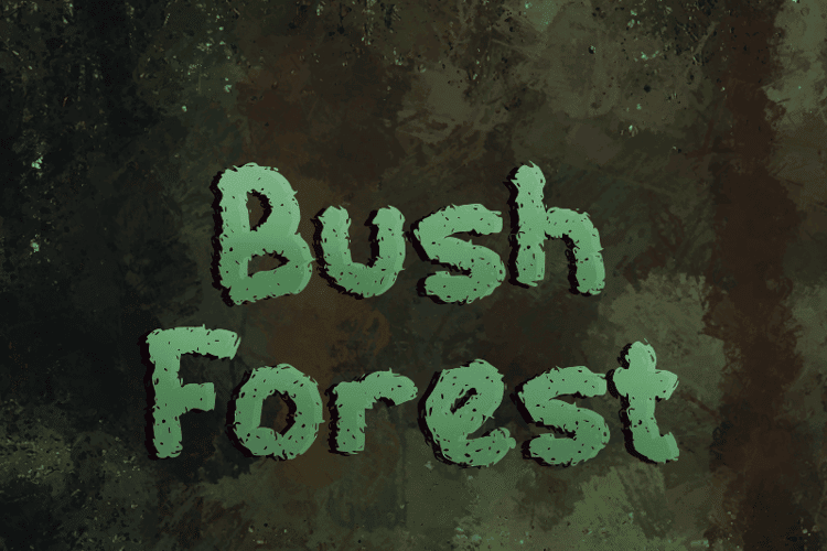 Bush Forest Font - wepfont