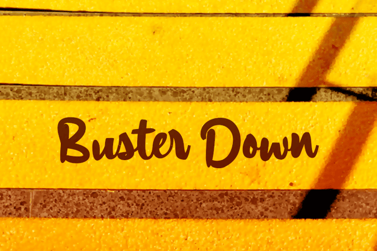 Buster Down Font - wepfont
