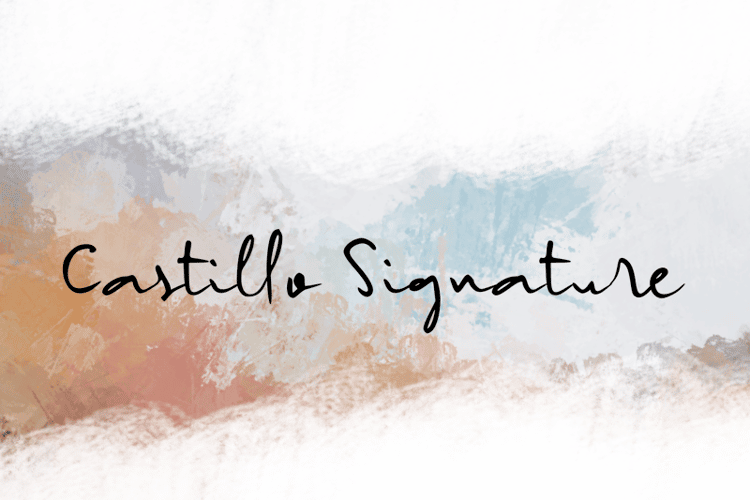 Castillo Signature Font - wepfont