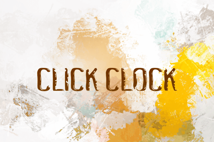 Click Clock Font - wepfont