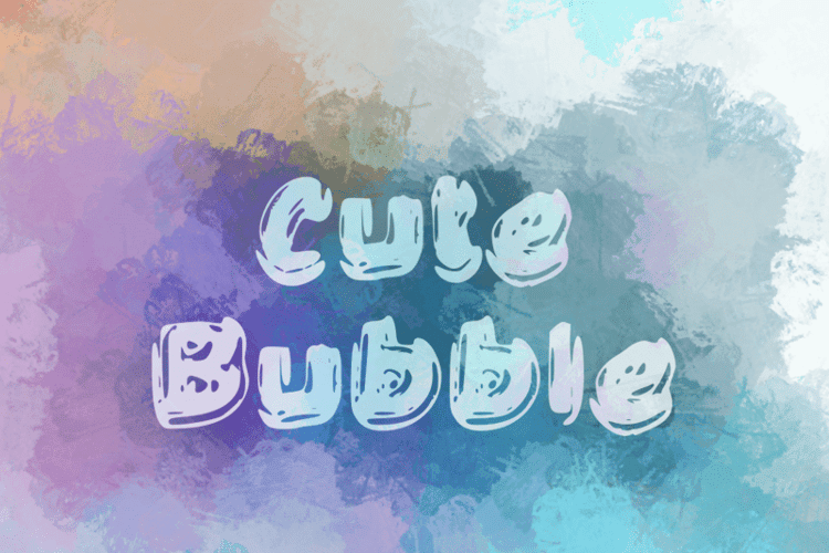 Cute Bubble Font - wepfont