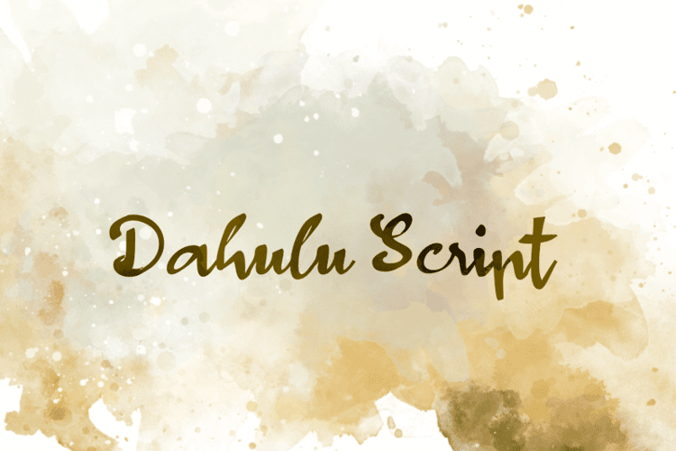 Dahulu Script Font - wepfont