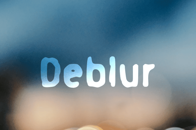 Deblur Font - wepfont