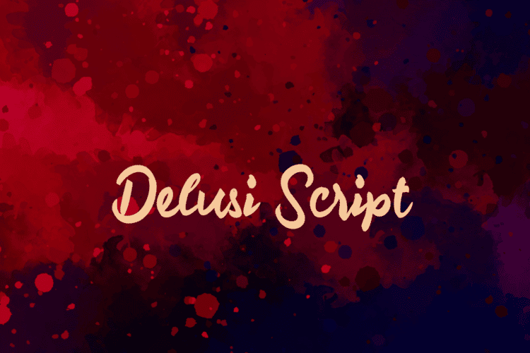 Delusi Script Font - wepfont