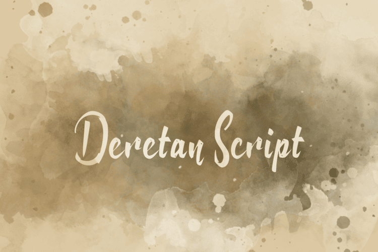 Deretan Script Font - wepfont