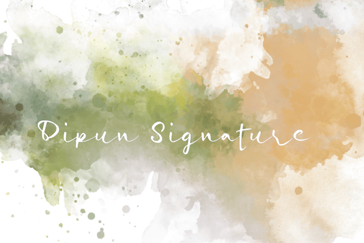 Dipun Signature Font - wepfont