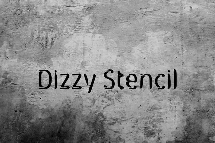 Dizzy Stencil Font - wepfont