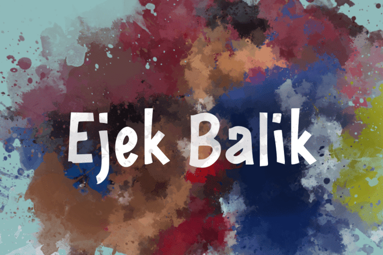 Ejek Balik Font - wepfont