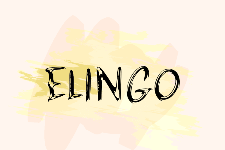 Elingo Font - wepfont