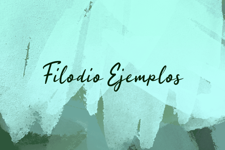 Filodio Ejemplos Font - wepfont