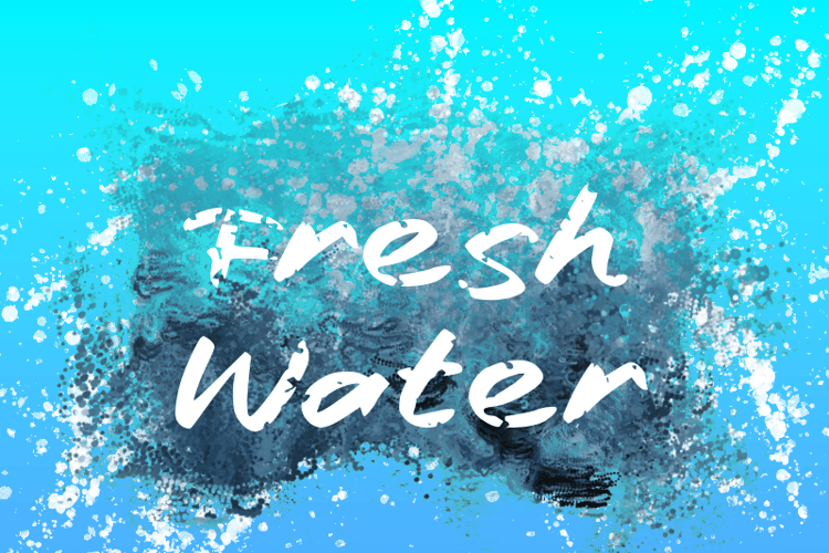 Fresh Water Font - wepfont