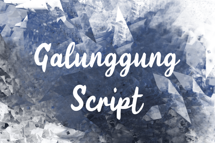 Galunggung Script Font - wepfont