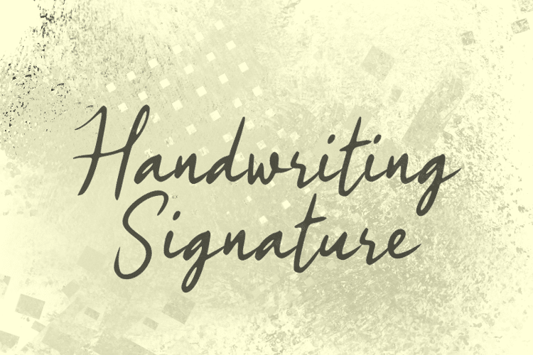 Handwriting Signature Font - wepfont