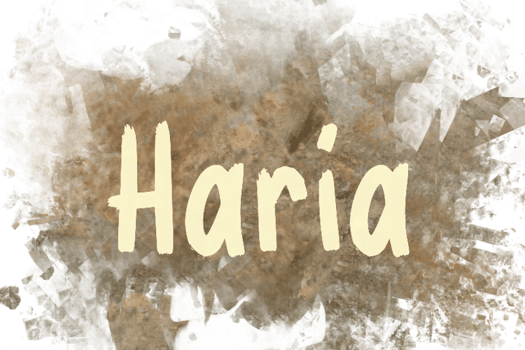 Haria Font - wepfont