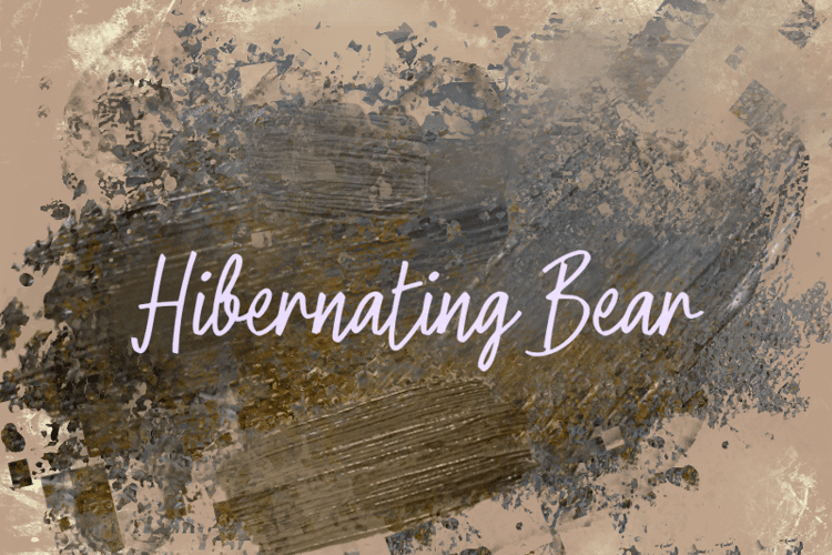 Hibernating Bear Font - wepfont