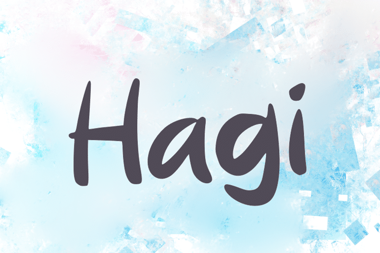 Hagi Font - wepfont