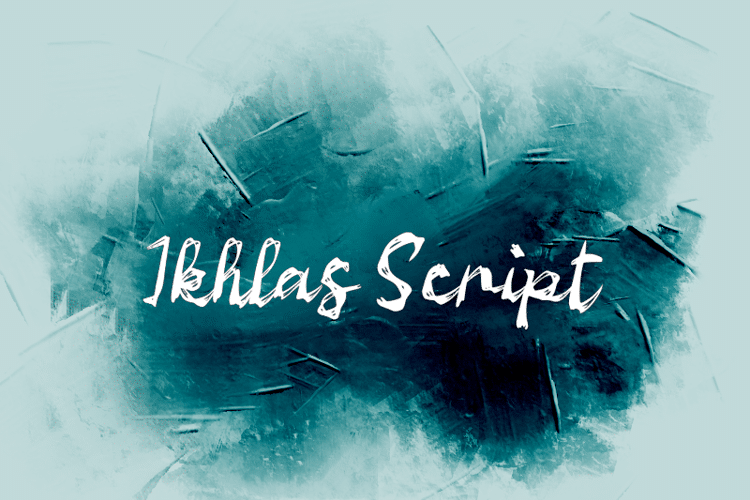 Ikhlas Script Font - wepfont