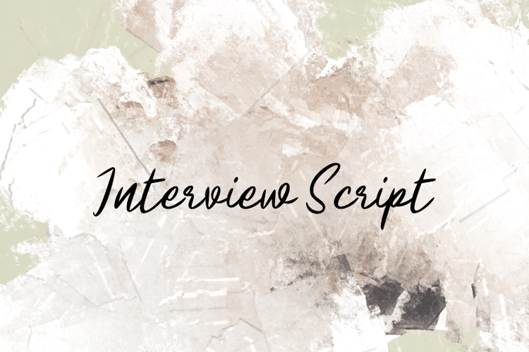 Interview Script Font - wepfont