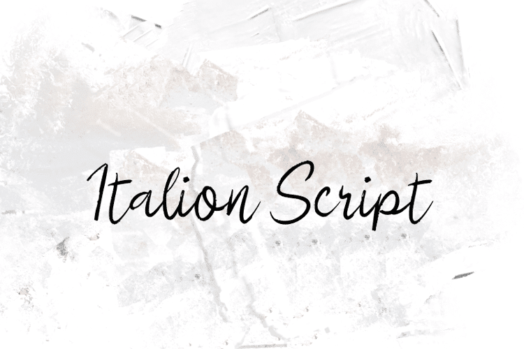 Italion Script Font - wepfont