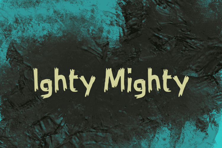 Ighty Mighty Font - wepfont