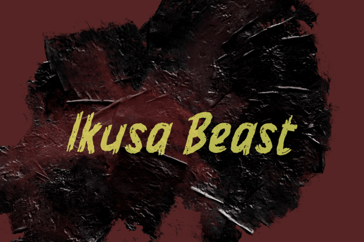 Ikusa Beast Font - wepfont