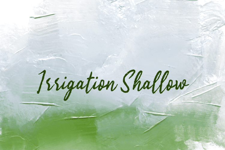 Irrigation Shallow Font - wepfont