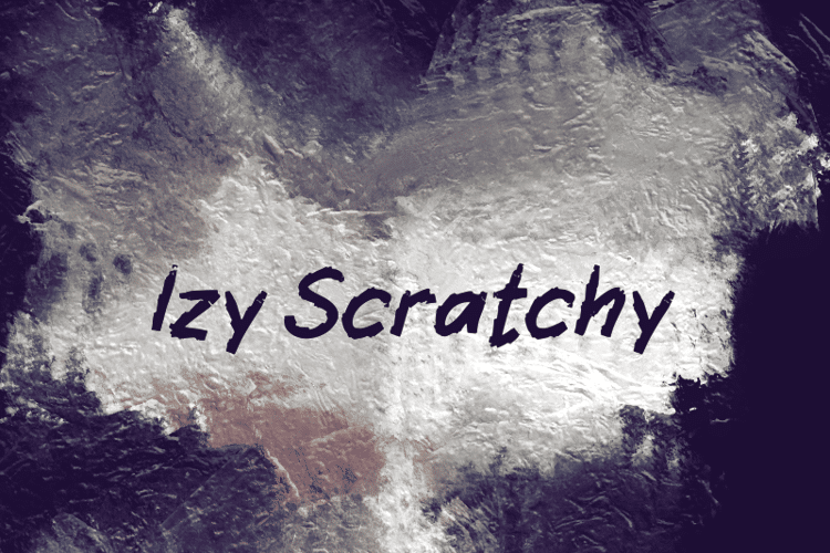 Izy Scratchy Font - wepfont