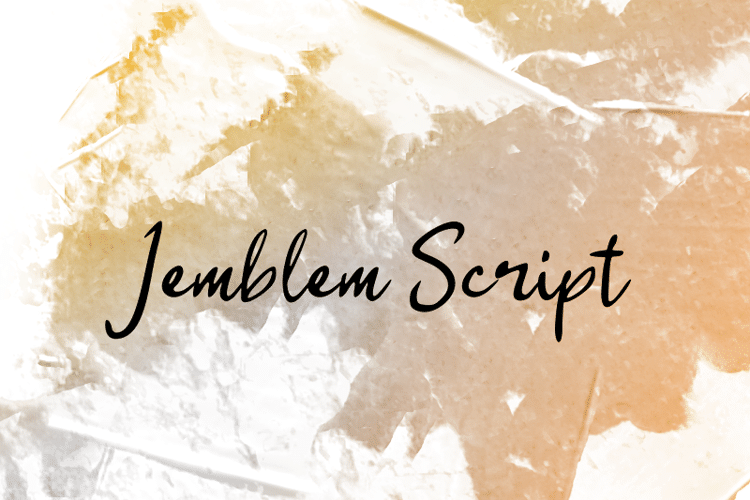 Jemblem Script Font - wepfont