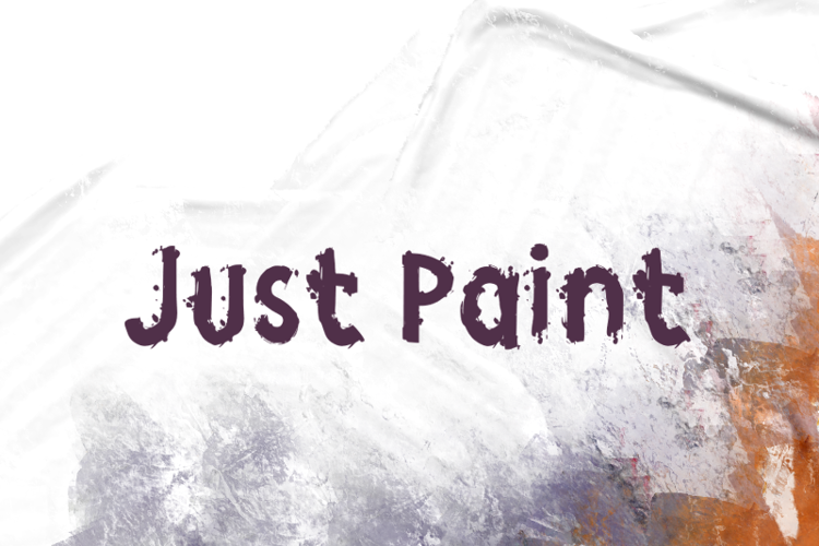 Just Paint Font - wepfont