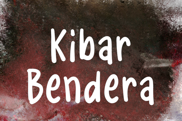 Kibar Bendera Font - wepfont
