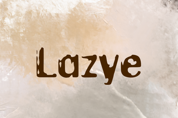 Lazye Font - wepfont