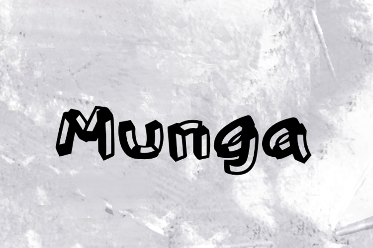 Munga Font - wepfont