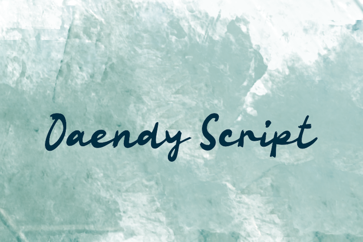 Oaendy Script Font - wepfont