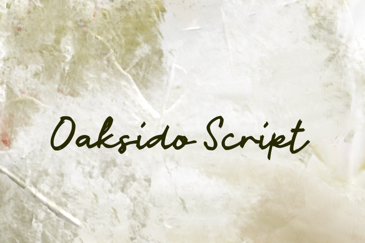 Oaksido Script Font - wepfont