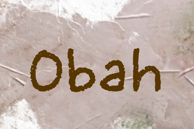 Obah Font - wepfont