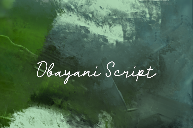 Obayani Script Font - wepfont