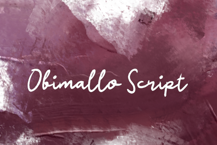 Obimallo Script Font - wepfont