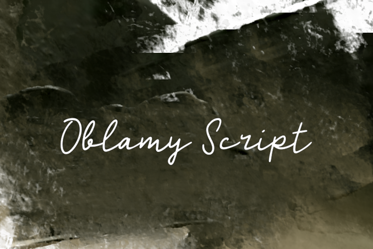 Oblamy Script Font - wepfont