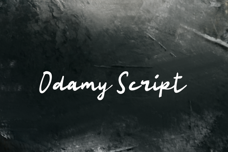 Odamy Script Font - wepfont