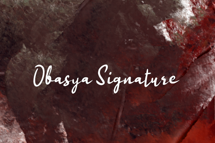 Obasya Signature Font - wepfont