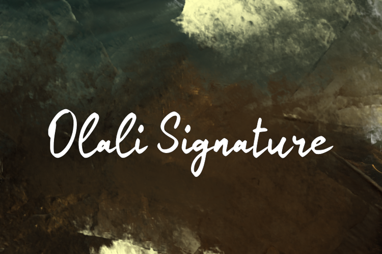 Olalia Signature Font - wepfont