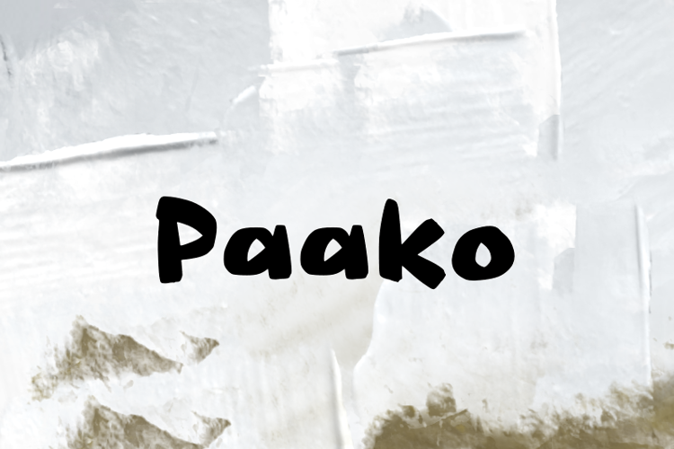 Paako Font - wepfont