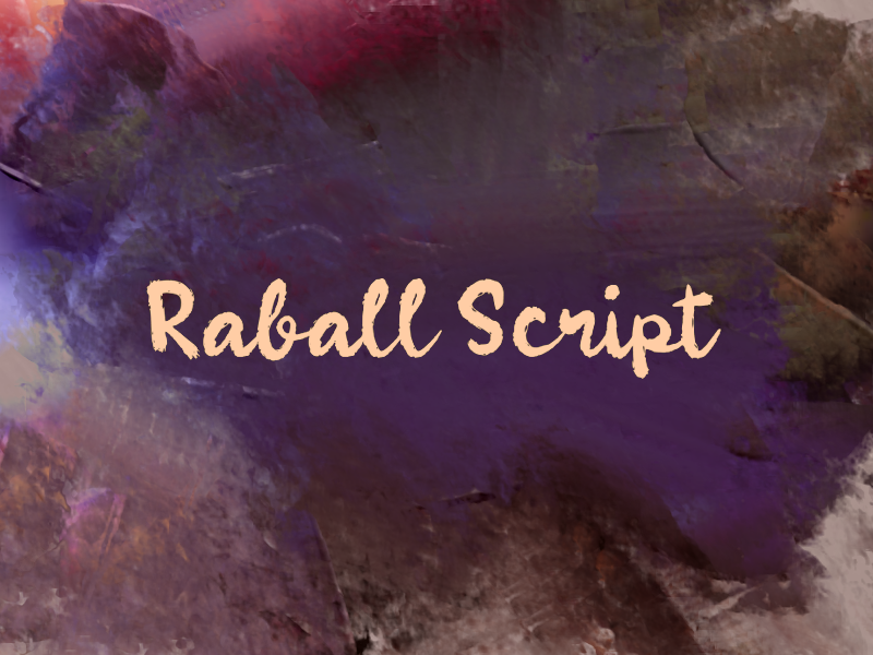 Raball Script Font - wepfont